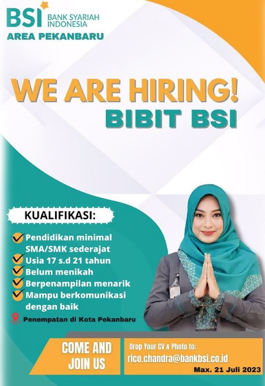 Lowongan Kerja BANK BSI BATCH IV Tahun 2023 - Pusat Kajian SDGs